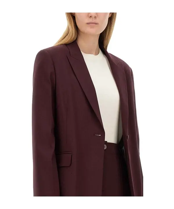 ALYSI Peak Lapel Straight Hem Blazer