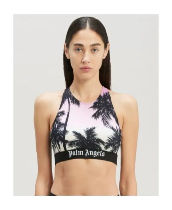 Palm Angels Tropical Sport Top - Black