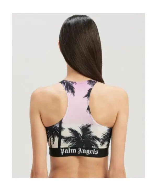 Palm Angels Tropical Sport Top - Black