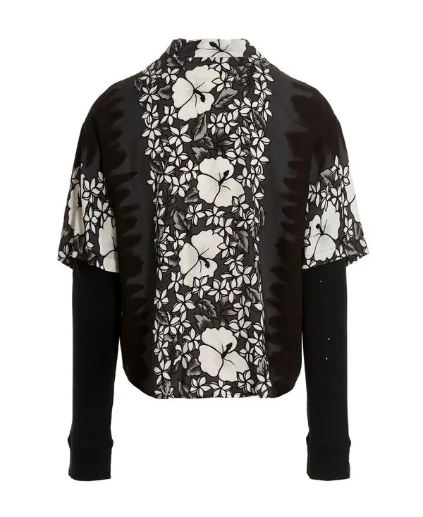 Dsquared2 Floral-print Long-sleeved Shirt