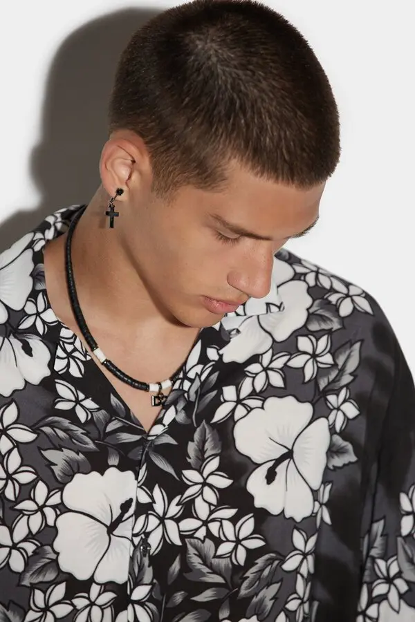 Dsquared2 Floral-print Long-sleeved Shirt