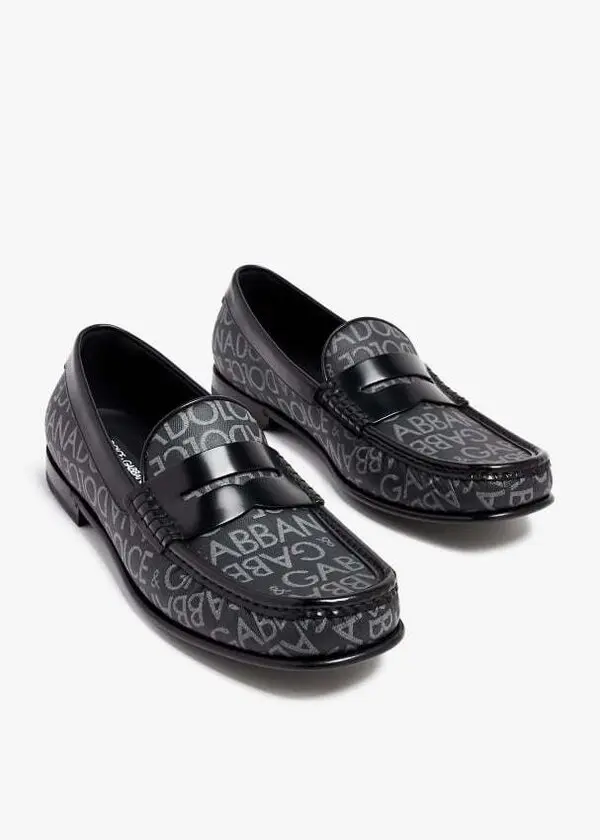 Dolce & Gabbana Logo Printed Loafers