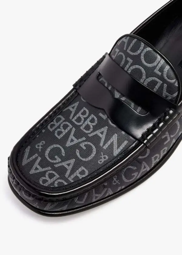 Dolce & Gabbana Logo Printed Loafers