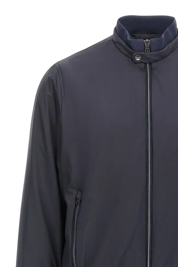 Herno Zip-up Bomber Jacket - Blue