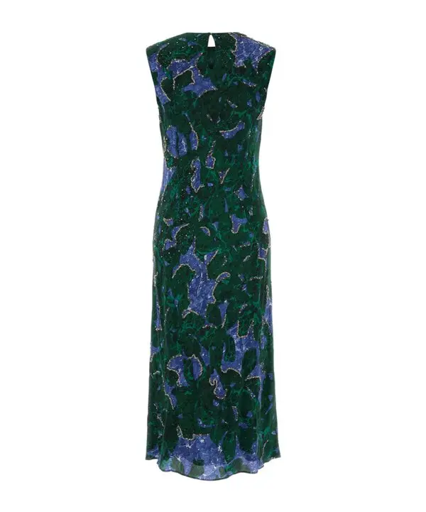 Dries Van Noten Sequin Embellished Printed Dress