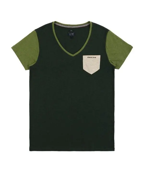 Emporio Armani Color-block Detail T-shirt