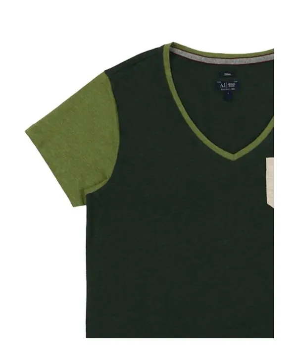 Emporio Armani Color-block Detail T-shirt