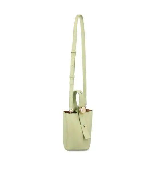 Loewe Pebble Mini Bucket Bag - Light Pear