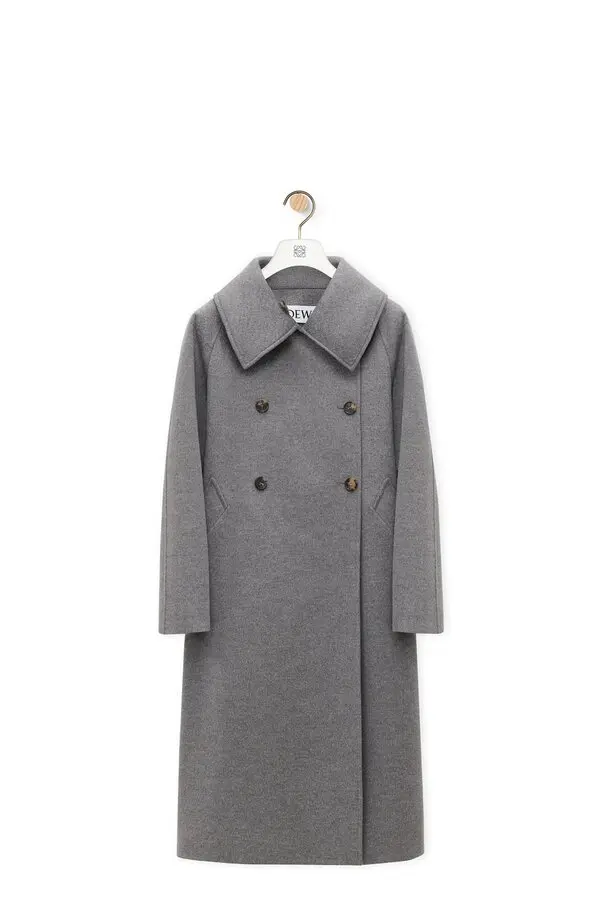 Loewe Double Breasted Coat - Gray