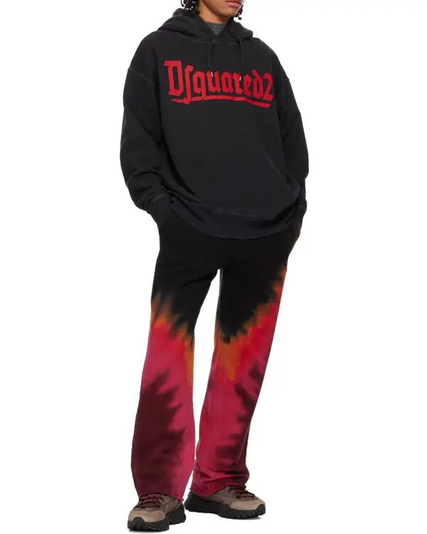 Dsquared2 Logo Printed Drawstring Hoodie