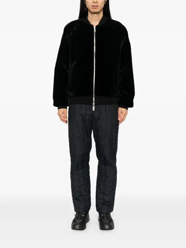 Moose Knuckles Long-sleeved Zip-up Bomber Jacket