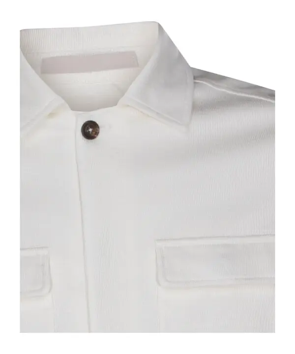Eleventy Long-sleeved Casual Jacket - White