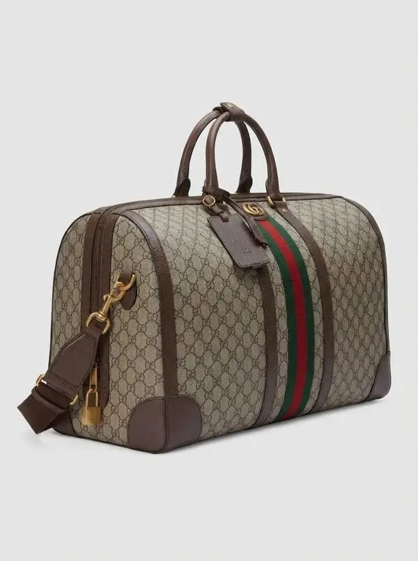 Gucci Savoy Large Duffle Bag - Gray