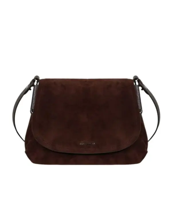 COCCINELLE Logo Lettering Satchel Bag - Brown