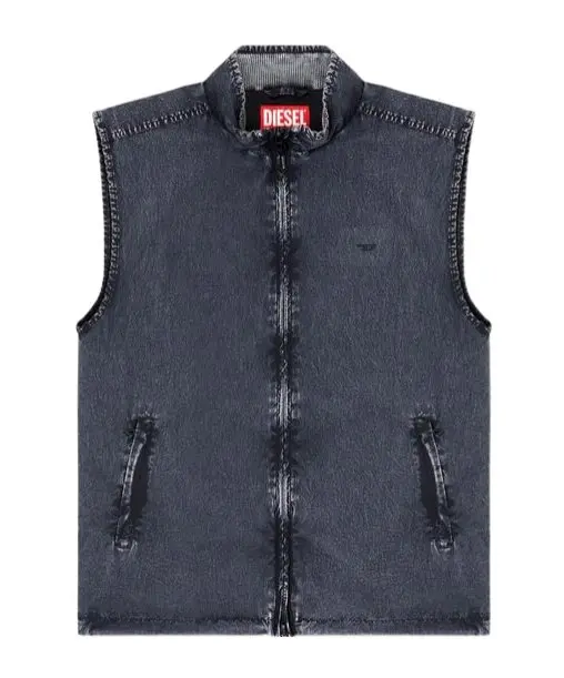 DIESEL® J-erb Sleeveless Gilet - Dark Blue