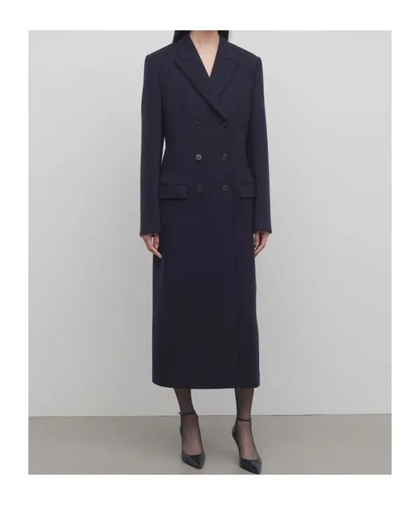 THE ROW Double-breasted Long Coat