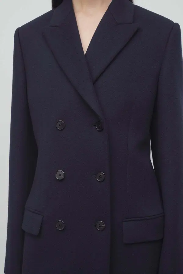 THE ROW Double-breasted Long Coat