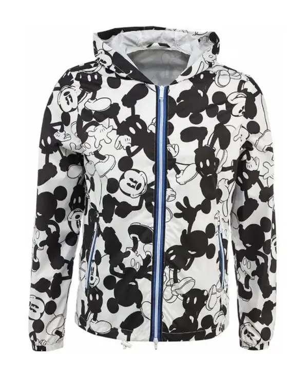 Iceberg Long Sleeve Zip-up Hooded Jacket With Graphic Print