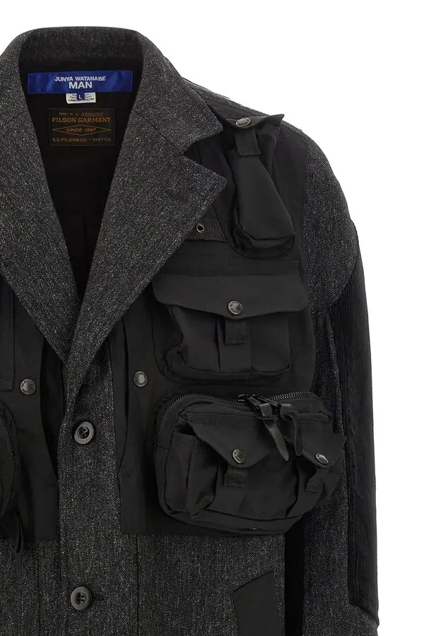 Junya Watanabe Pocket Detailed Single-breasted Coat