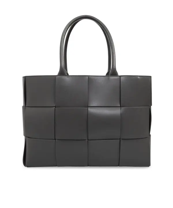 Bottega Veneta Medium Woven Handbag - Grey