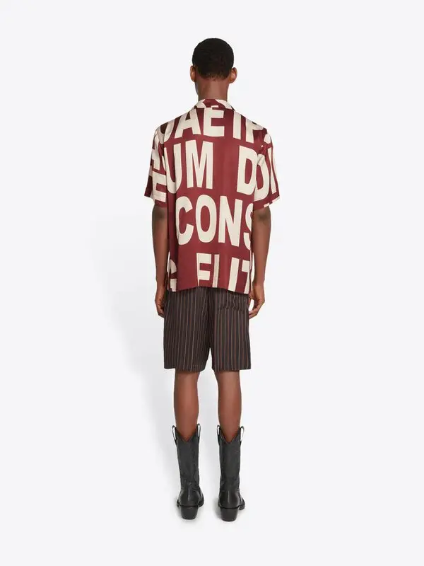 Dries Van Noten Logo Printed Buttoned Shirt