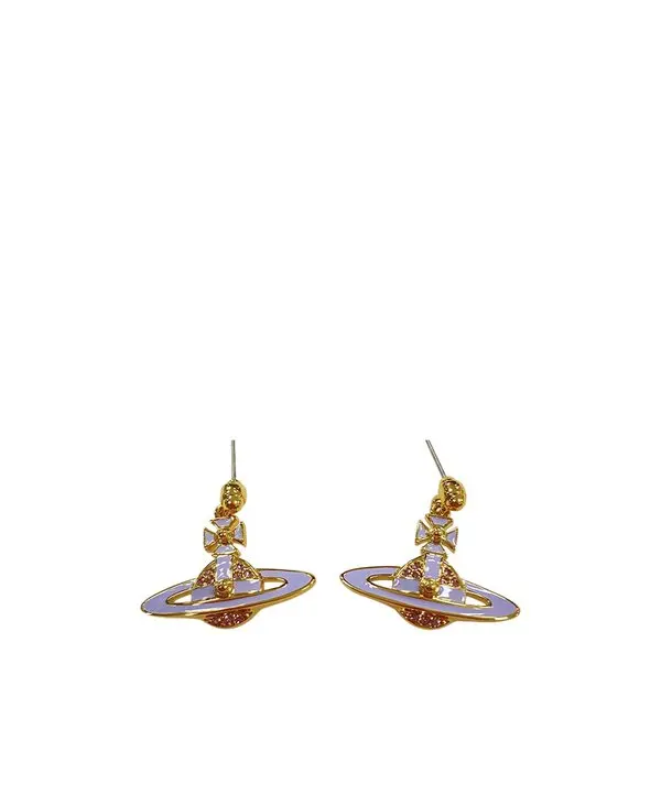 VIVIENNE WESTWOOD Logo Pattern Earrings - Yellow