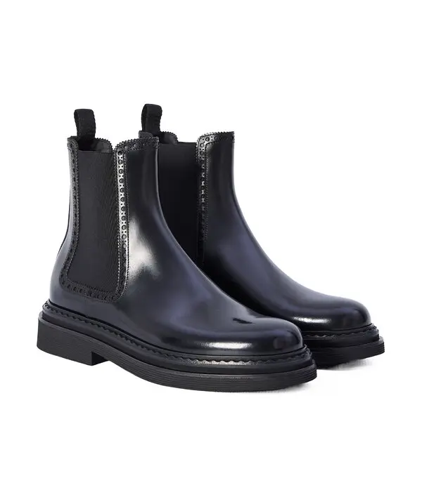 Dolce & Gabbana Round Toe Chelsea Boots