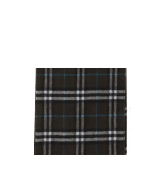 Burberry Checked Fringed Scarf - Black