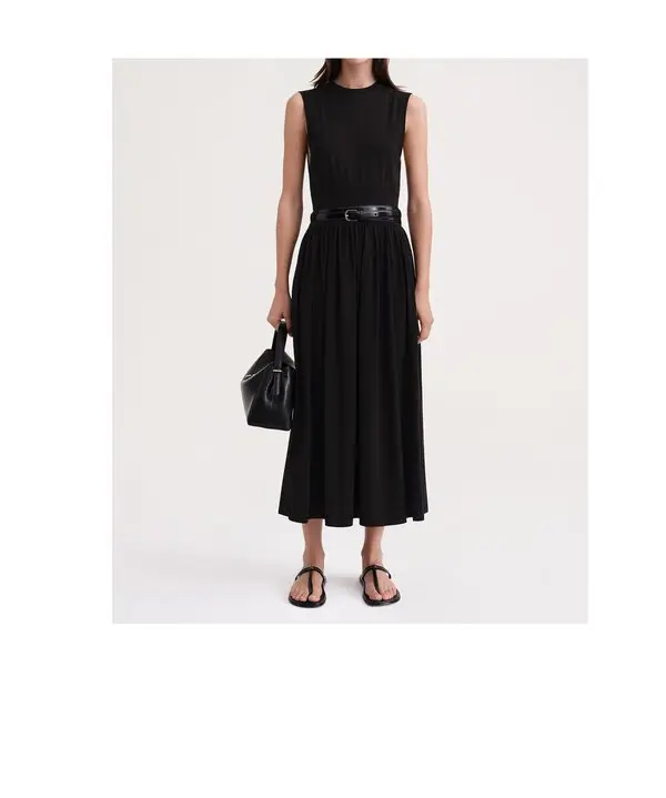 TOTEME Sleeveless Pleated Midi Dress