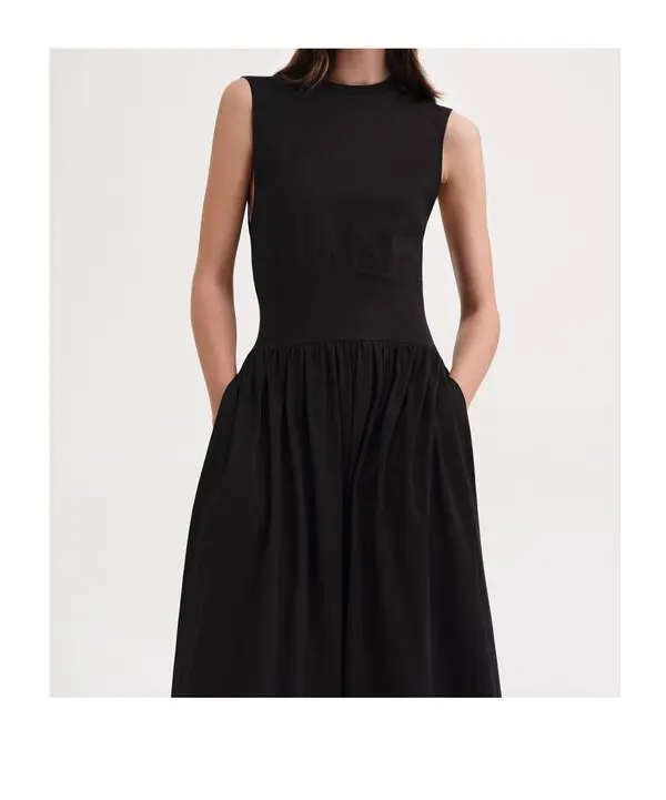 TOTEME Sleeveless Pleated Midi Dress