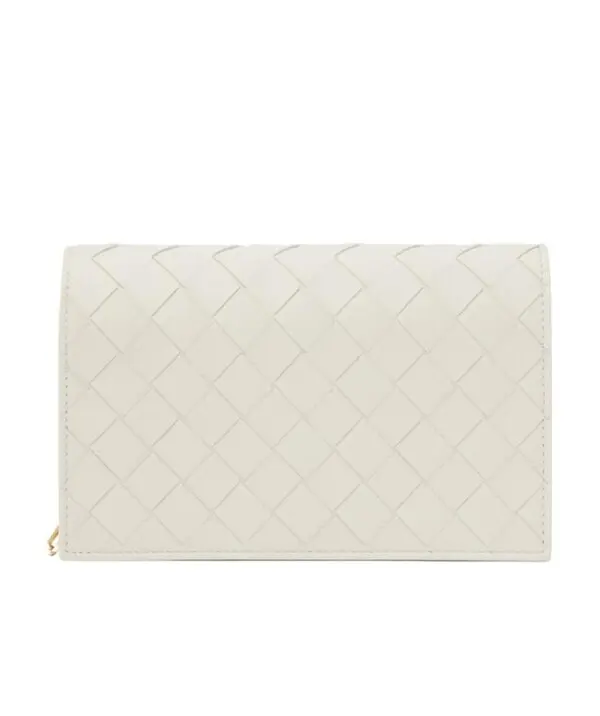 Bottega Veneta Mini Chain Shoulder Bag - White