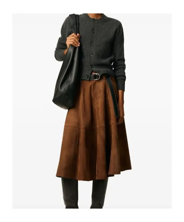 AMI Paris Heart Embroidered Cashmere Cardigan