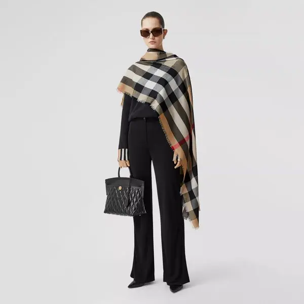 Burberry Lightweight Checked Scarf