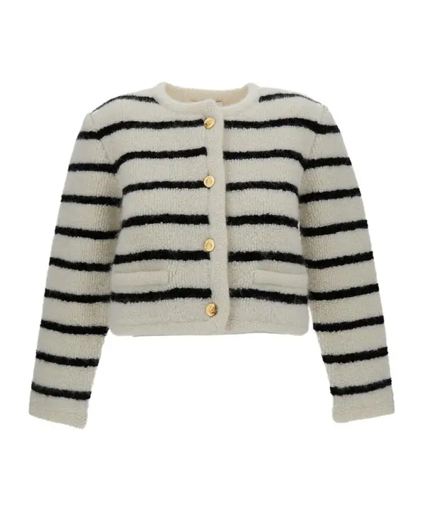 Celine Marinière Cardigan Jacket In Wool