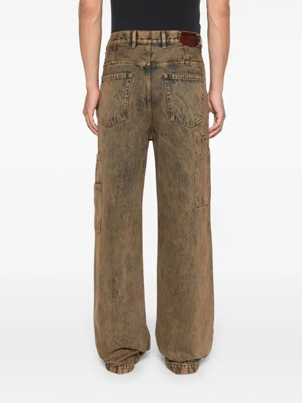 Dries Van Noten Acid Wash Belt Loop Jeans