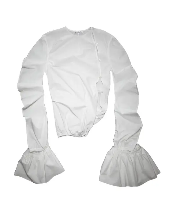 Acne Studios Asymmetrical Cotton Blouse