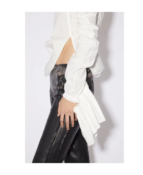 Acne Studios Asymmetrical Cotton Blouse