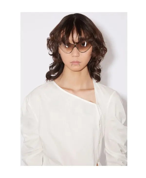 Acne Studios Asymmetrical Cotton Blouse