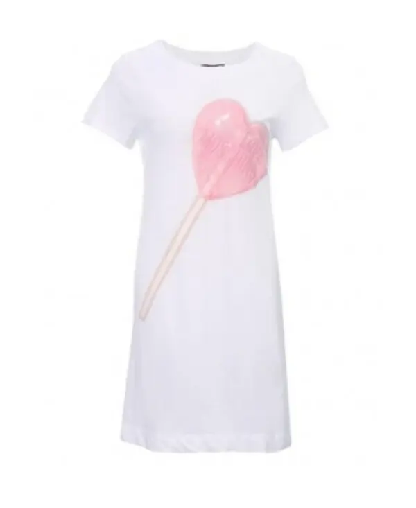 Moschino Printed Dress - White