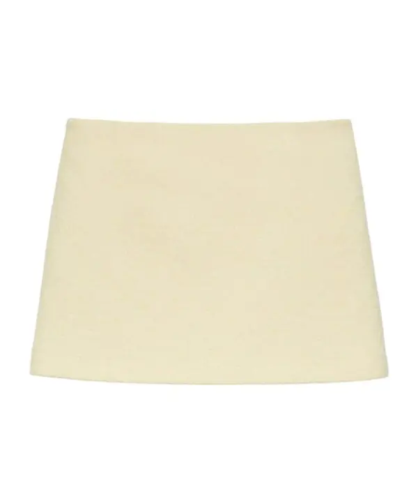 MSGM Wool Mini Skirt - Off-white