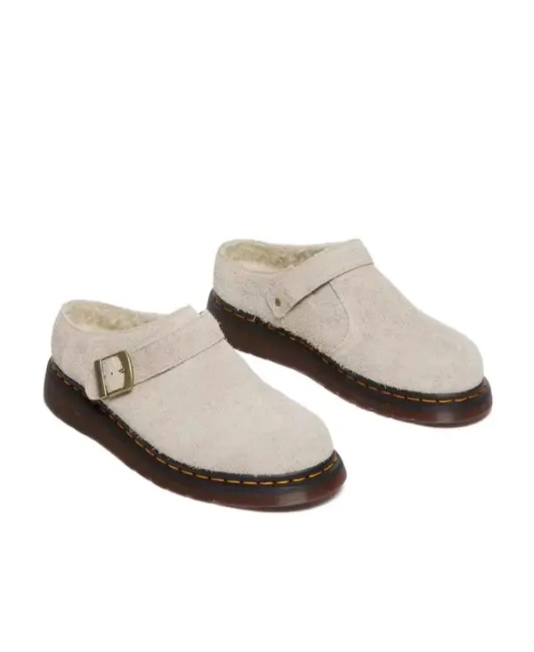 Dr. Martens Isham Faux Shearling Slingback Mules