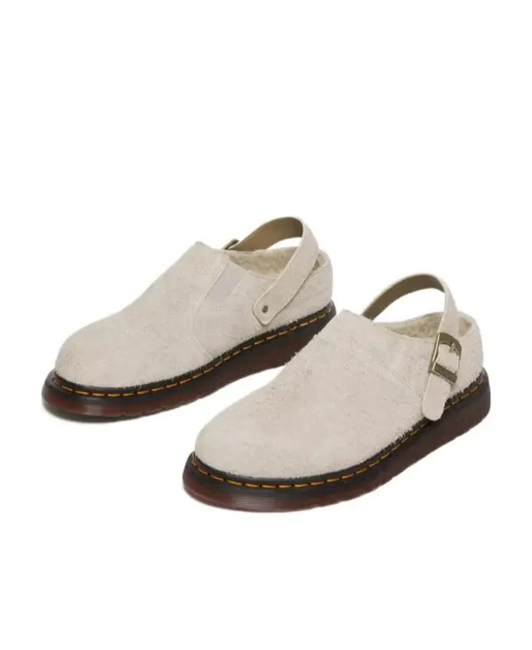 Dr. Martens Isham Faux Shearling Slingback Mules