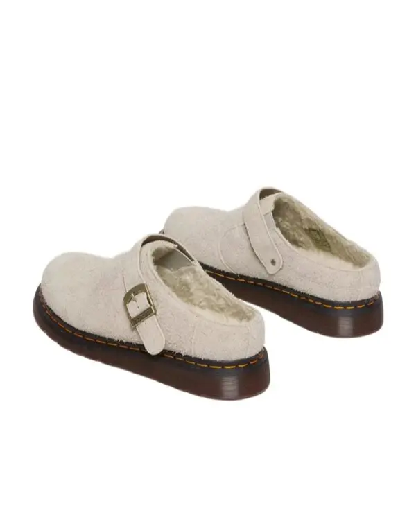 Dr. Martens Isham Faux Shearling Slingback Mules