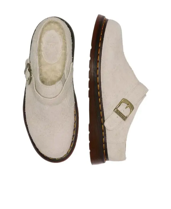 Dr. Martens Isham Faux Shearling Slingback Mules