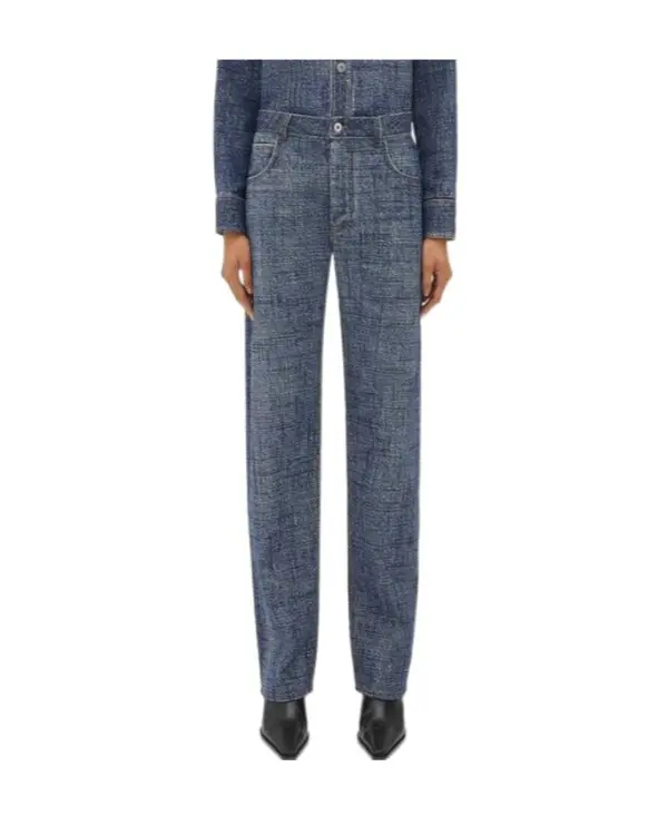 Bottega Veneta Textured Denim Trousers