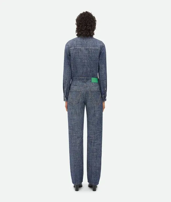 Bottega Veneta Textured Denim Trousers