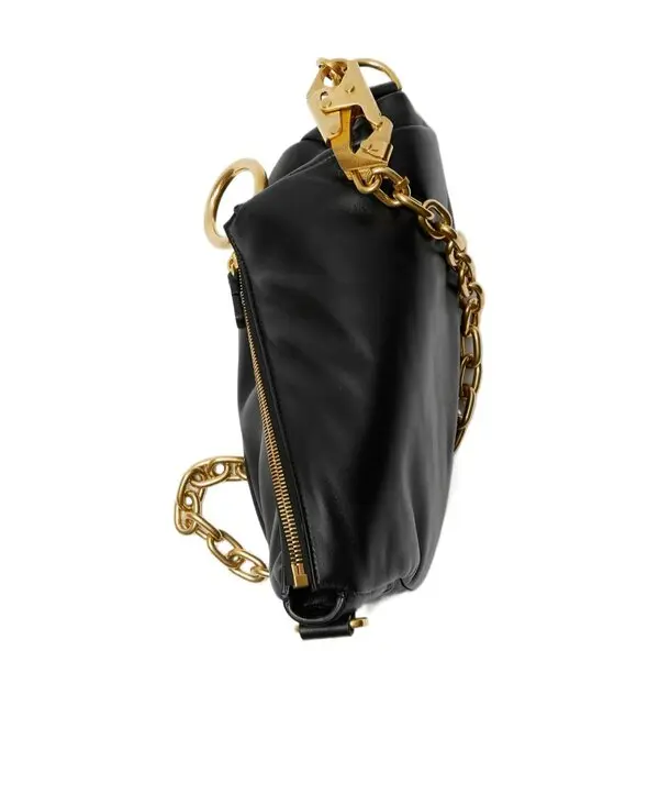 Burberry Knight Chain-linked Small Shoulder Bag - Black