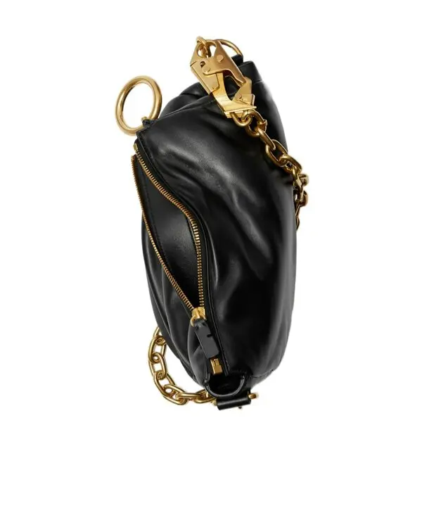 Burberry Knight Chain-linked Small Shoulder Bag - Black