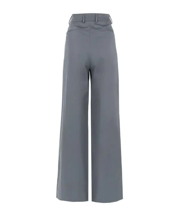 PT TORINO Pleated Wide-leg Trousers - Gray