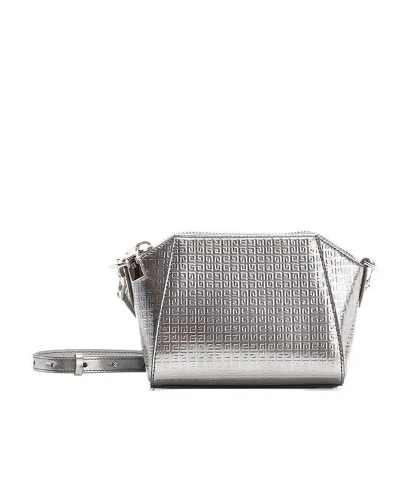 Givenchy 4g Antigona Embossed Bag - Silver
